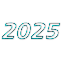 Download Free Happy New Year 2025 Gradient Text ICON favicon | FreePNGimg