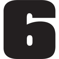 Number 6 Transparent HQ PNG Download | FreePNGimg
