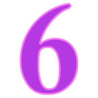Number 6 Transparent HQ PNG Download | FreePNGimg