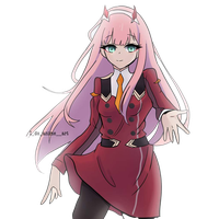 Fanart Zero Two Free Transparent Image HD Transparent HQ PNG Download ...
