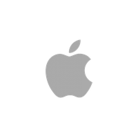 Apple Logo Grey
