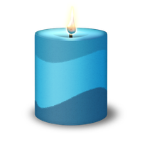 Blue Candle Christmas HD Image Free Transparent HQ PNG Download ...