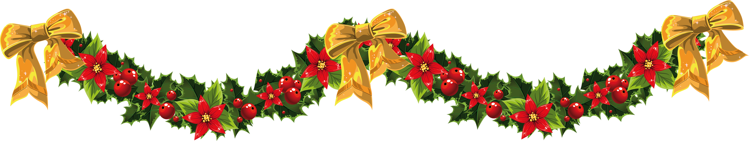 Christmas garland Transparent HQ PNG Download | FreePNGimg