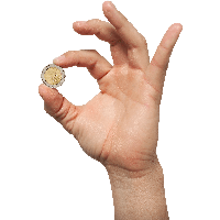 Coin In Hand Png Image Transparent HQ PNG Download | FreePNGImg