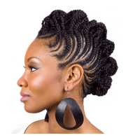 Black Braids Free Transparent Image HQ Transparent HQ PNG Download ...