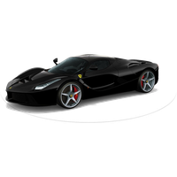 Front Ferrari Black View HD Image Free Transparent HQ PNG Download ...