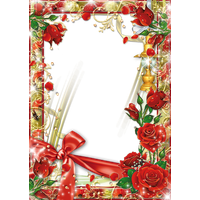 Picture Flower Rose Frame Transparent Red Transparent HQ PNG Download ...
