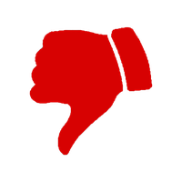 Red Thumbs Down Clip Art