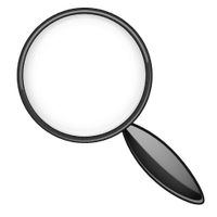 Blue Magnifying Glass Icon Transparent HQ PNG Download | FreePNGImg