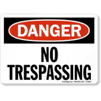 No Trespassing Sign HD PNG Free Photo Transparent HQ PNG Download ...
